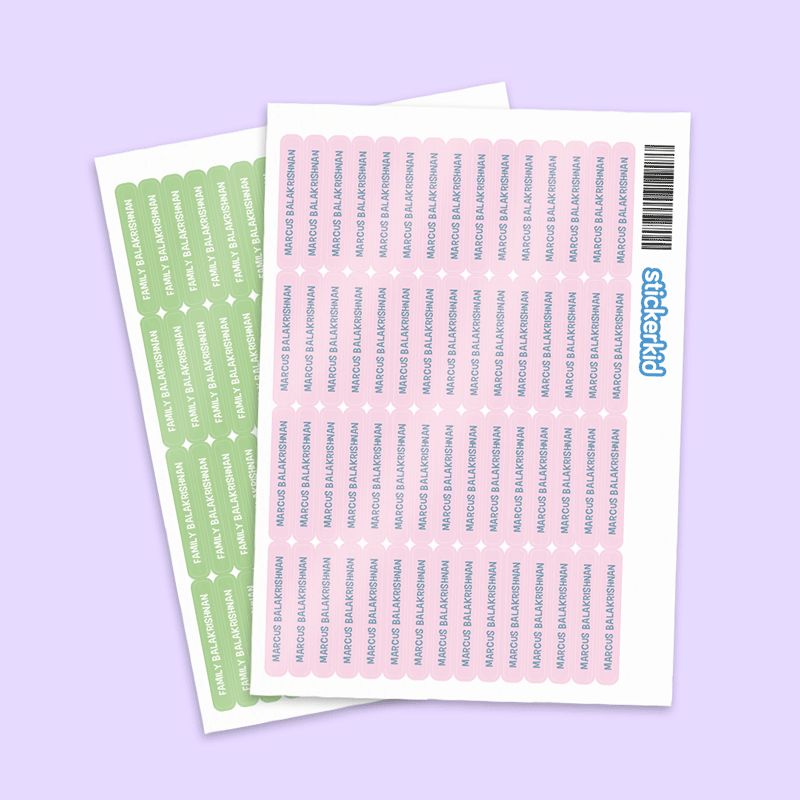 Small customisable stickers for all your objects